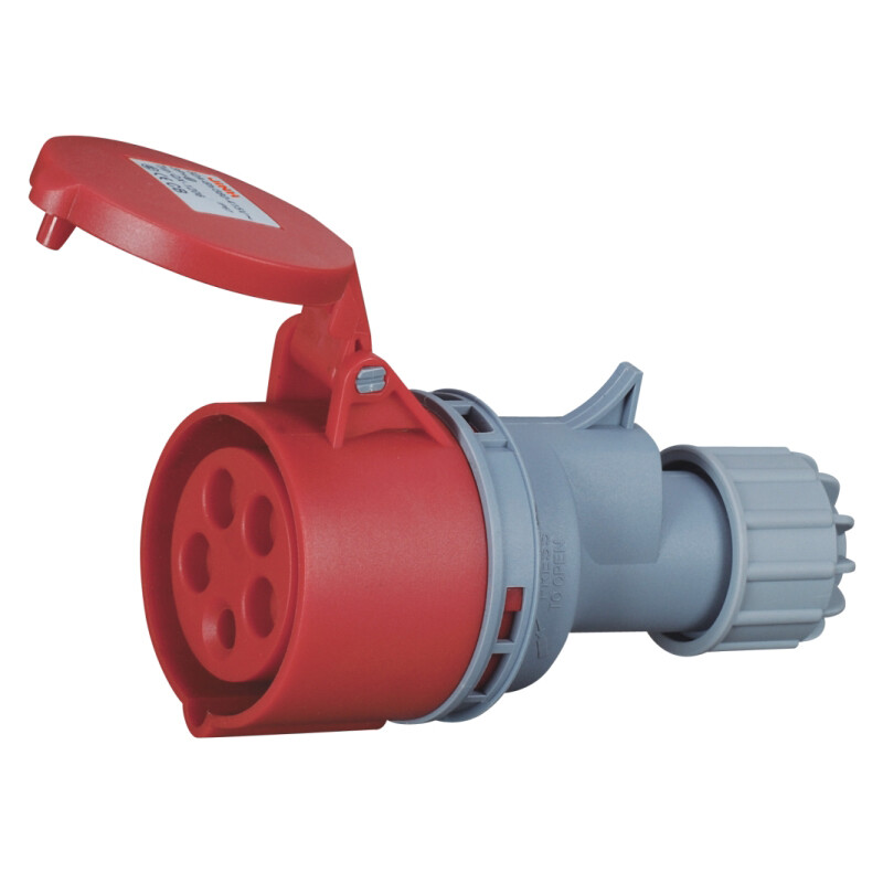 220V 16A 3 PIN YELLOW INDUSTRIAL PLUGS & SOCKETS CEE FORM IP44 HOOK-UPS ...