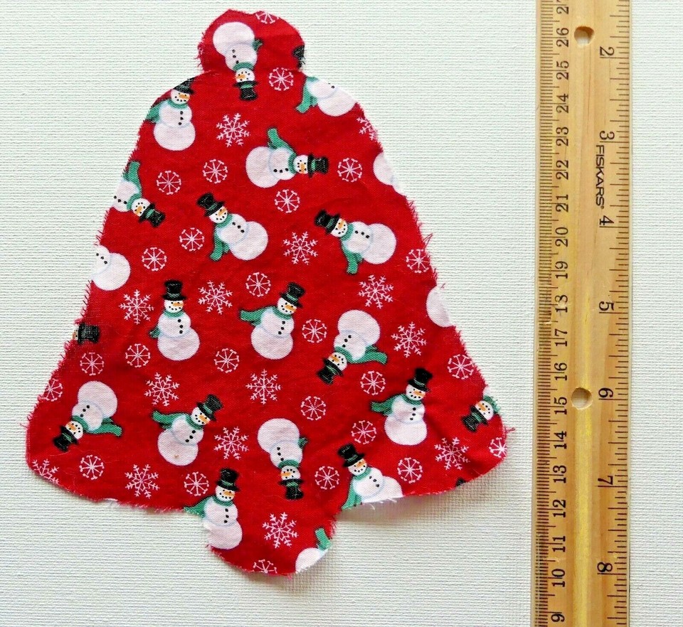 Christmas Bell Ornament Sewing Craft DIY Kit Fabric/Pattern/1 Bell ...