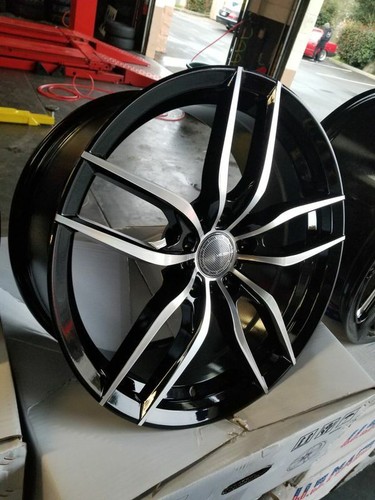 Velsen Wheel 533 17X7.5 +38 Offest Black & Machined Finish 5 Lugs Set ...