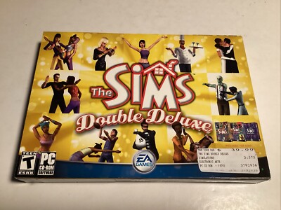The Sims Double Deluxe PC CD Rom Software In Box Manual Papers Jewel ...