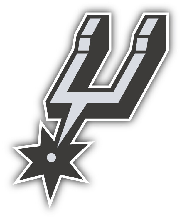 San Antonio Spurs NBA Basketball Sport Logo Car Bumper Sticker Decal ...
