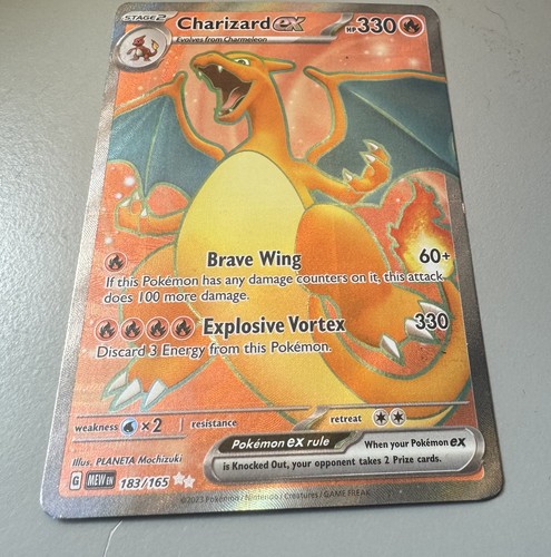 Pokemon Charizard EX HP 330 183/165 Full Art Holo Rare NM | eBay