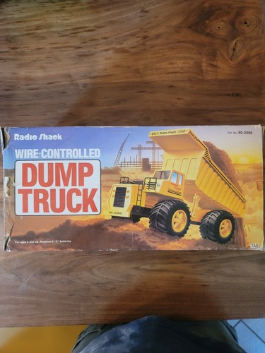 Vintage Radio Shack Dump Truck Wire Controlled new open box requires 2 ...