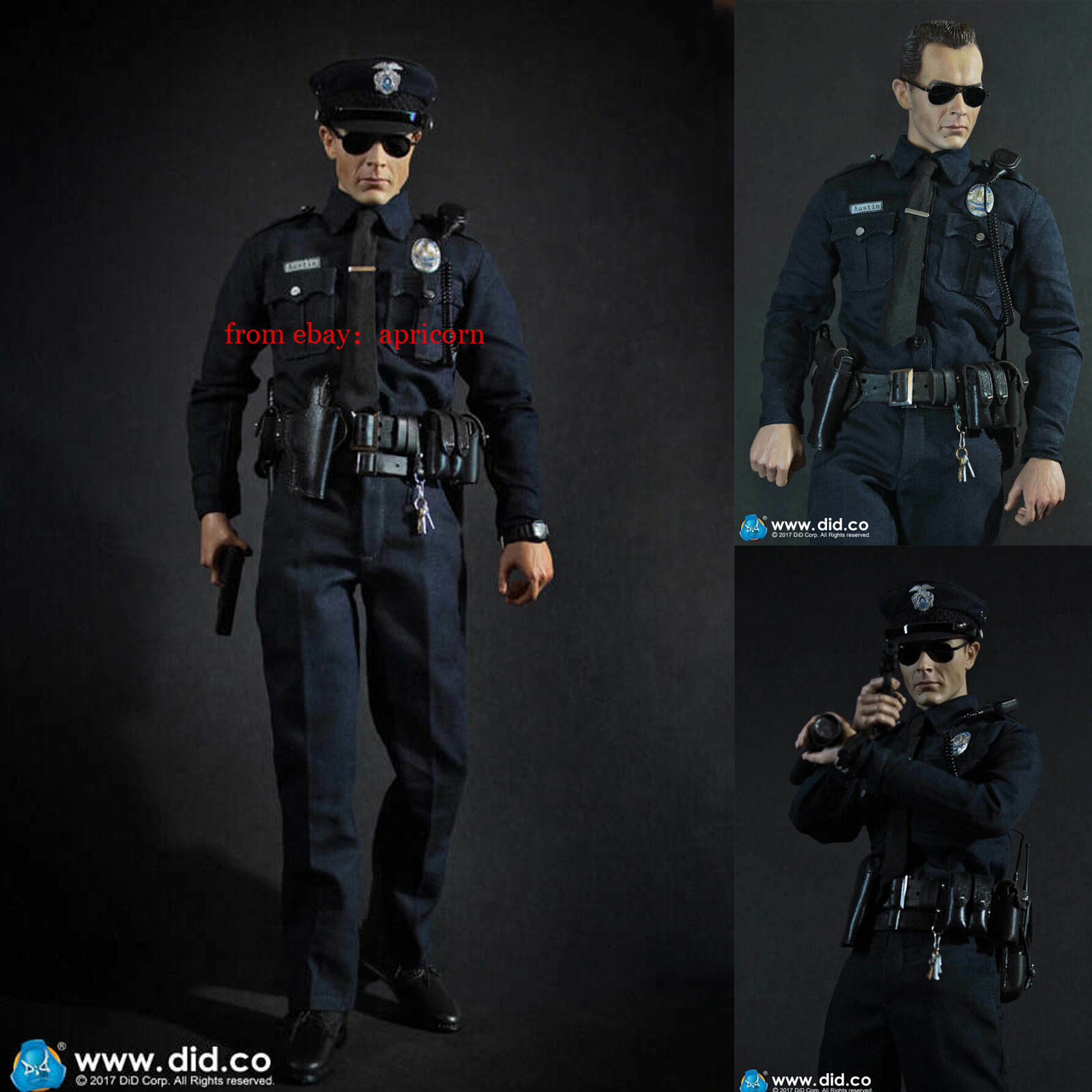 DID MA1009 LAPD Patrol Policeman "Austin" 1/6 Male LAPD Action Figure ...