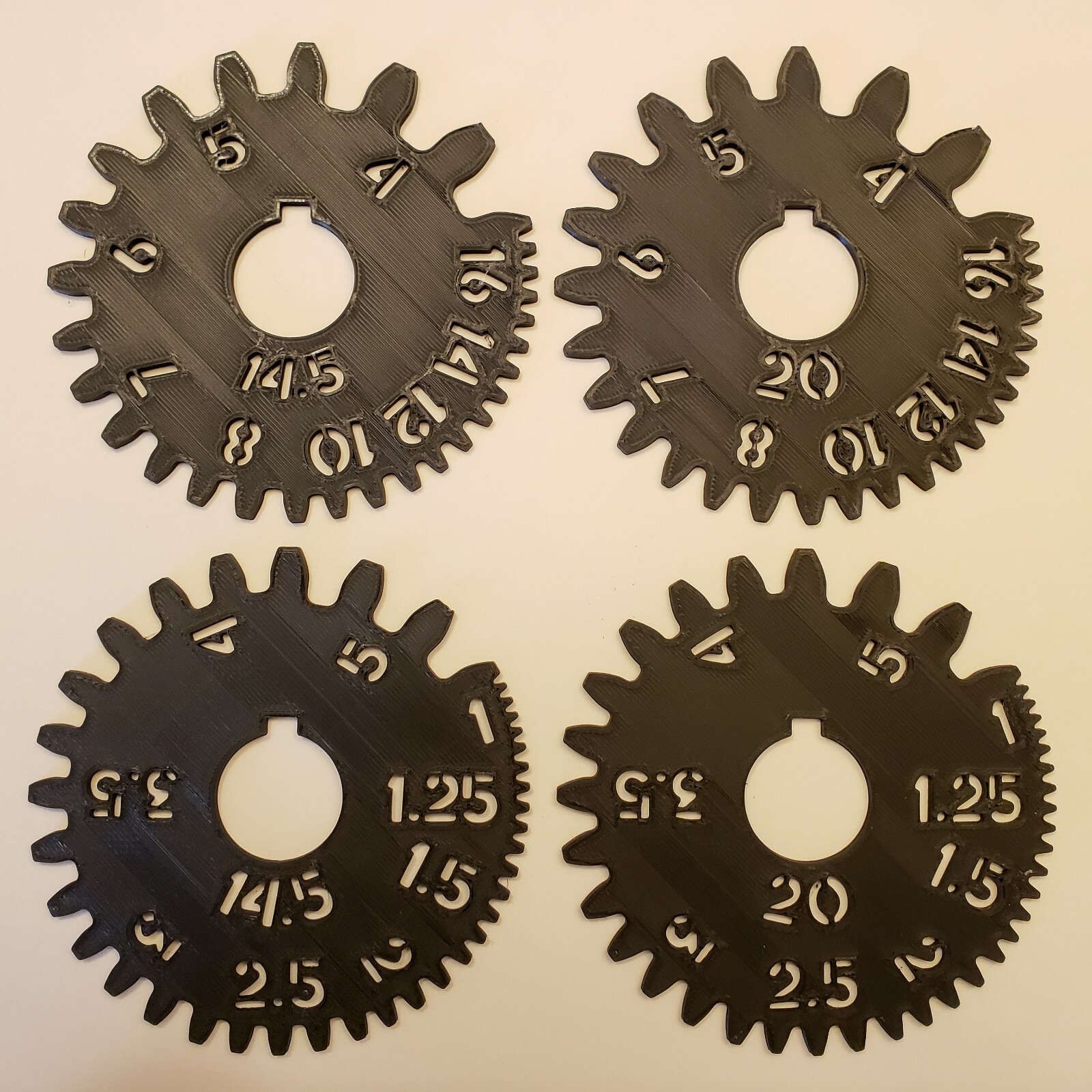 Gear Tooth Gauge Set - Diametral Pitch/Module 14.5/20PA (Set of 4) | eBay