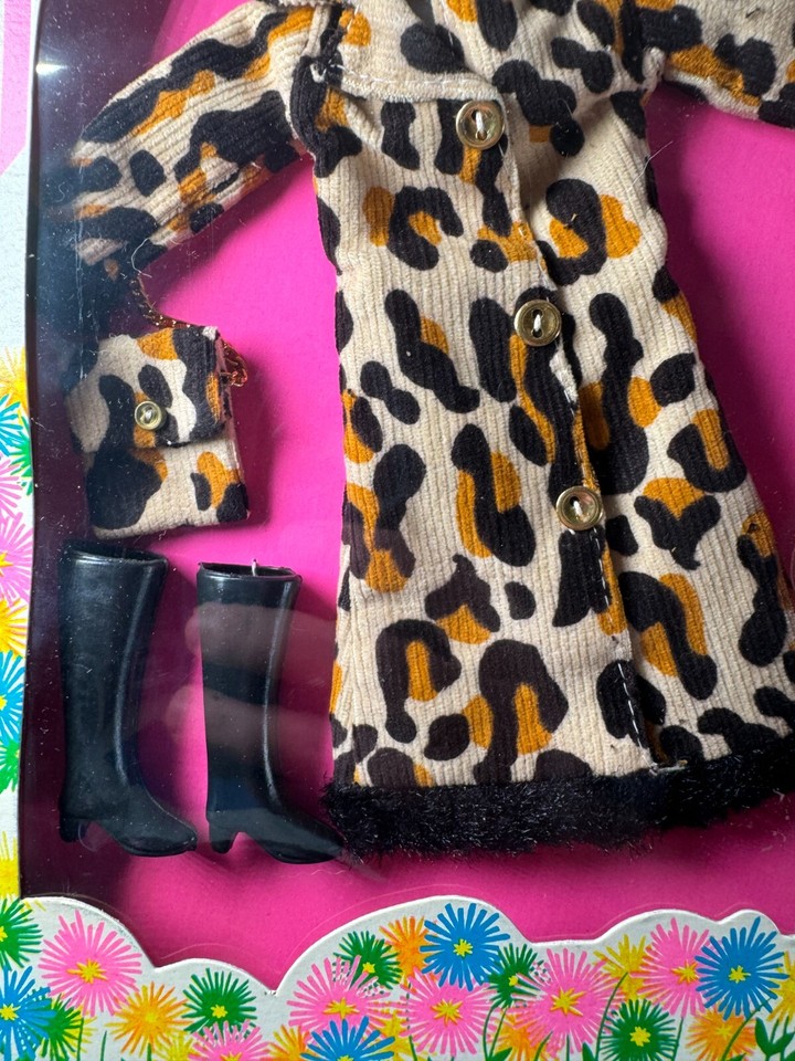 Vintage Shillman Maxi Mod barbi Clone Sized Doll Clothing Leopard coat ...
