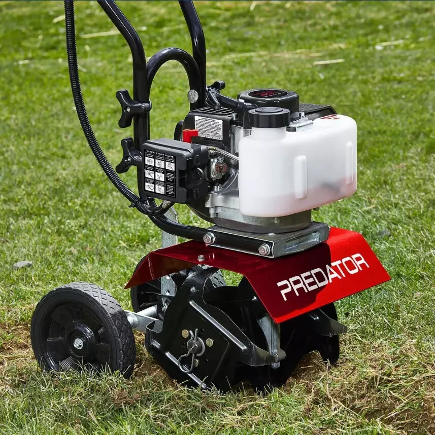 Predator Cultivator Gas Powered 2-stroke Engine 9 in. 43cc Lawn Garden ...