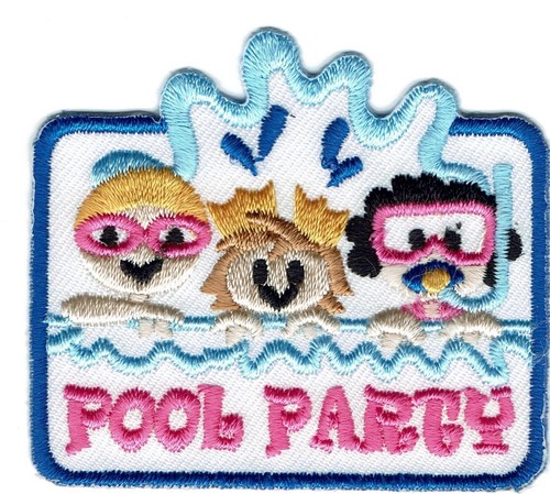 Girl Boy Cub POOL PARTY girly swimming Fun Patches Crests Badges SCOUT ...