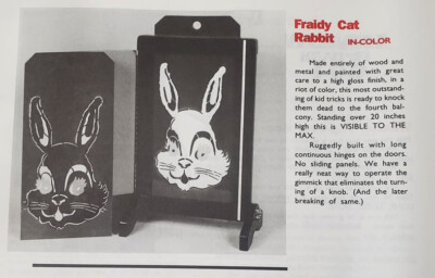 Fraidy Cat Rabbit Comedy Magic This is the BIG STAGE SIZE MODEL BY MAK ...
