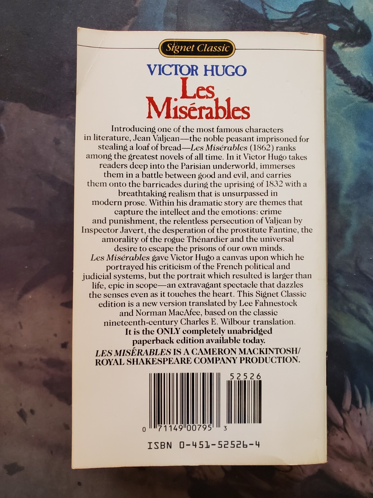 Les Miserables by Victor Hugo (1987, Mass Market, Unabridged edition ...