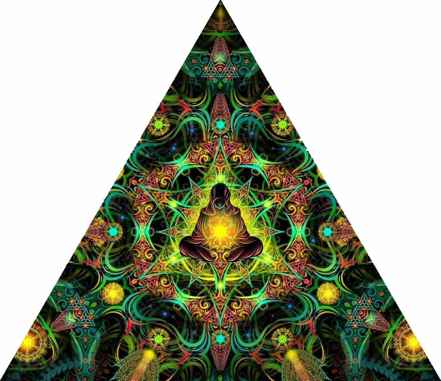 UV Canopy Triangles Fluorescent Psychedelic Trance Ceiling Party ...