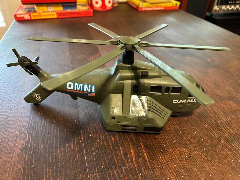 LJN Rough Riders Jeep & Helicopter - Omni Force - Stomper - Jeep Not ...