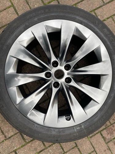TESLA MODEL X 20" SLIPSTREAM GREY FRONT ALLOY WHEEL 1027244-00-A 9Jx20 ...