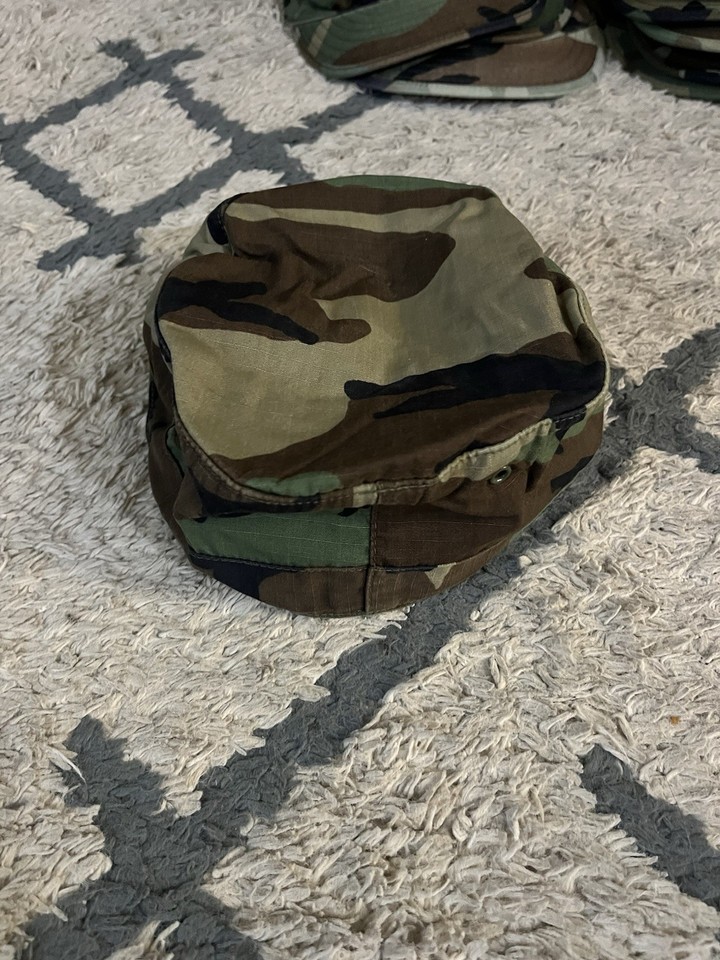 Military Woodland Ripstop BDU Cap Hot Weather Patrol, Size 7-1/2 | eBay