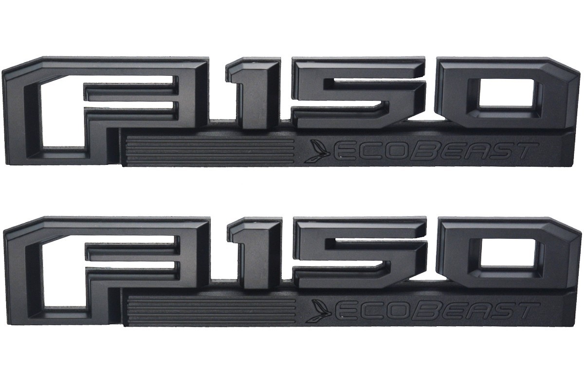 Side Fender Emblem Set of 2 Fits For 2015-2020F150 Eco-Beast Matte ...