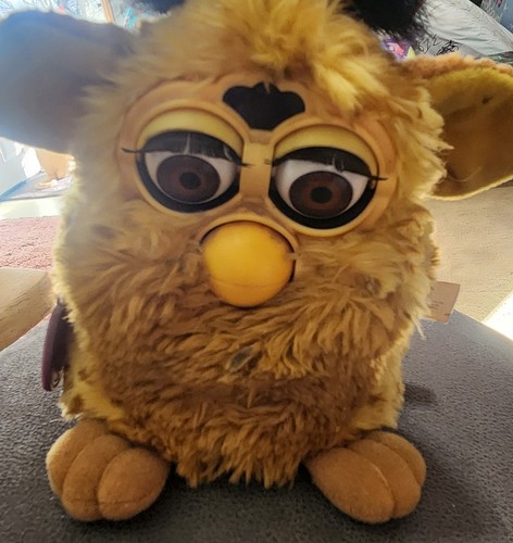 Furby Vintage Tan And Brown With Leopard Spots Animated Toy, 1999 Tiger ...