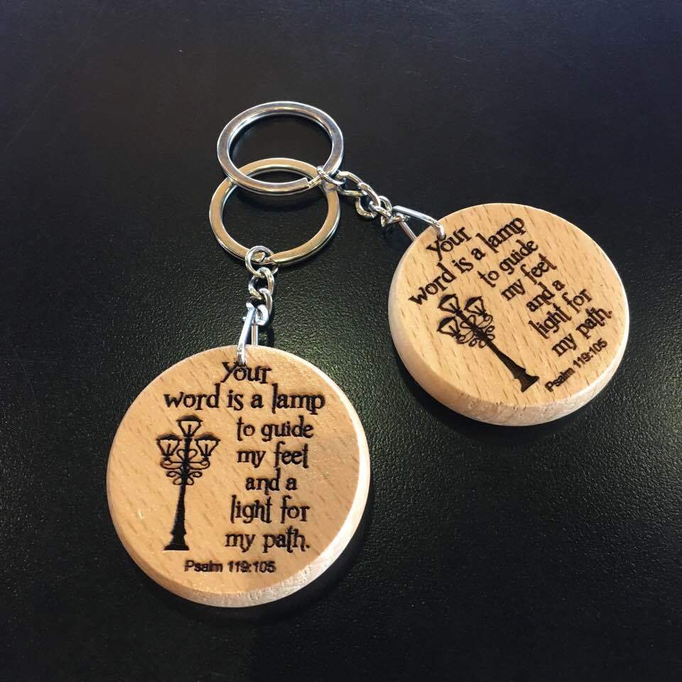 CHRISTIAN SCRIPTURE BIBLE VERSE KEYRING KEYCHAIN CHRISTMAS GIFT ...