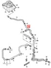 VW TOUAREG 7P5 7P6 COOLANT PIPE WITH COOLANT HOSE 7P0121070K ORIGINAL ...