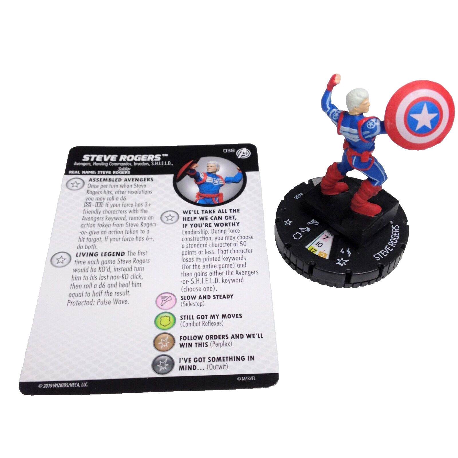 Heroclix Captain America and the Avengers Steve Rogers 038 Rare | eBay