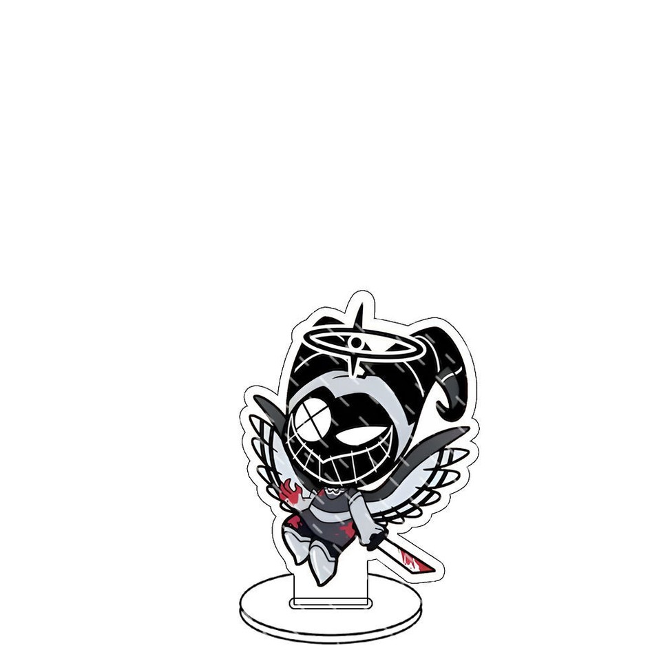 8CM Hazbin Hotel Husk Adam AD Acrylic Stand Figure Model Collection ...