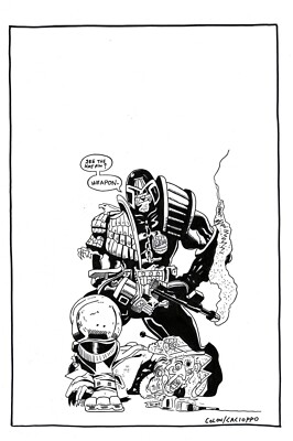 JUDGE DREDD PINUP III~ANTHONY CACIOPPO~NEW ART! | eBay