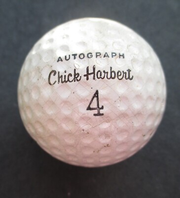 Vintage Logo Golf Ball CHICK HARBERT Autograph / Worthington ...