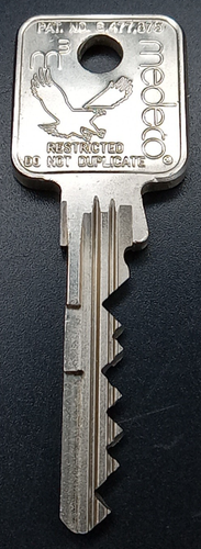 Medeco Key Eagle CUT Engraved "Toms" + Phone Restricted Do Not ...