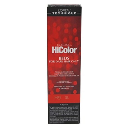 L'oreal Excellence Permanent Creme Hicolor H9 Red Hot 1.74oz ...