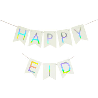 Happy Eid Segmented Banner (Holographic Foil) | eBay