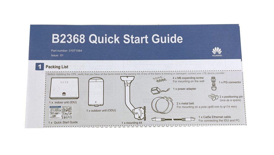 Huawei B2368-66 4G LTE CPE B2368 Router New full set | eBay