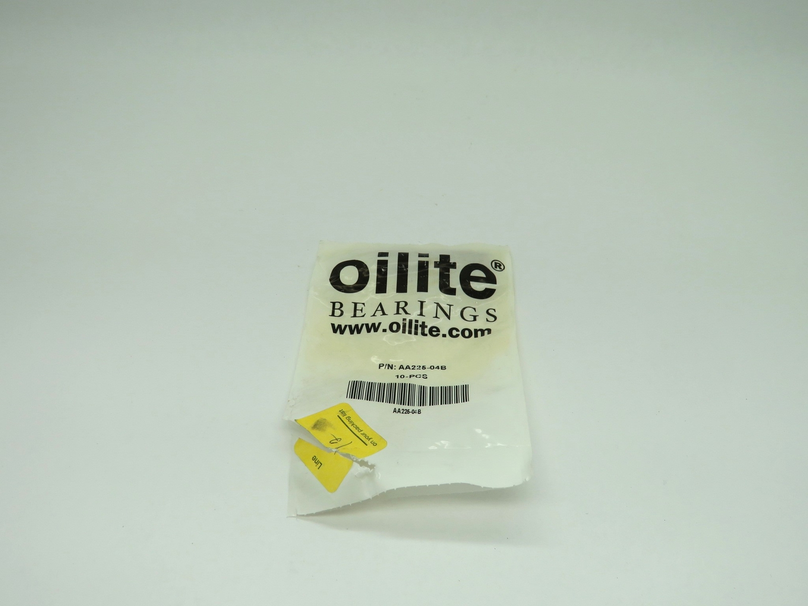 Oilite AA225-04B Sleeve Bearing 3/16" Bore 1/4"OD 1/2Lg Lot of 8 *Open ...