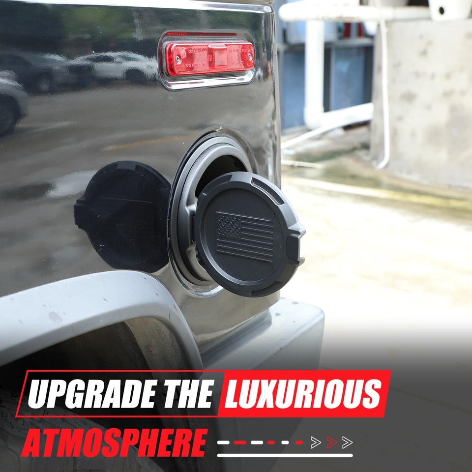 US Flag Black Fuel Door Locking Gas Tank Cap Cover For Hummer H2 2003 ...