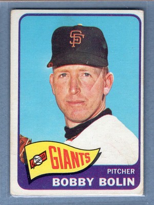1965 Topps #341 Bobby Bolin VG-EX GO375 | eBay