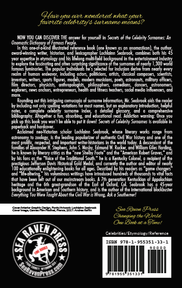 Secrets of Celebrity Surnames An Onomastic Dictionary of Famous People ...