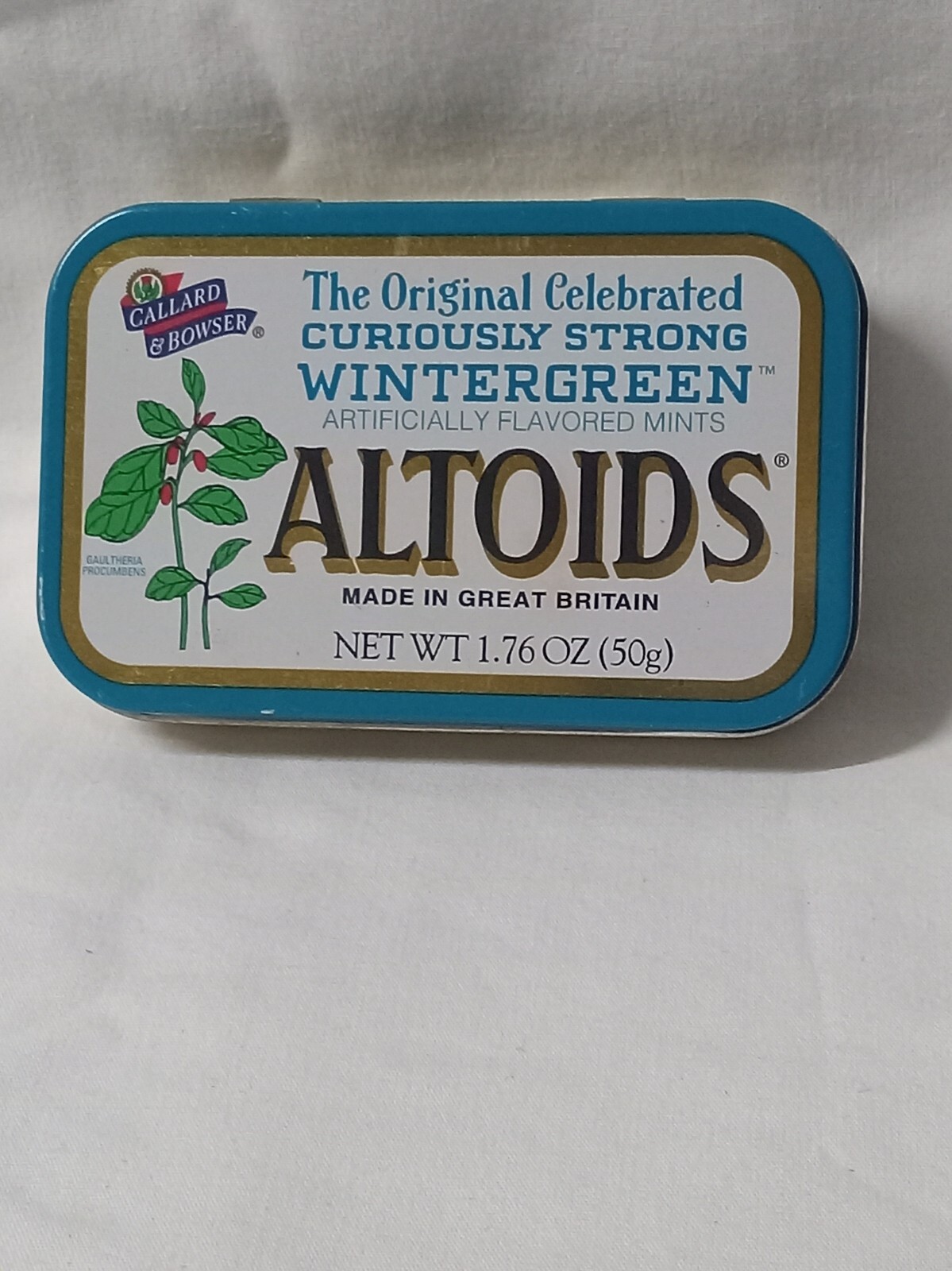 Altoids Wintergreen Vintage Flat Top (EMPTY TIN) Very Rare Collectible ...