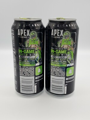 2 Empty APEX LEGENDS Monster Energy Drink 16oz Promotional Cans | eBay