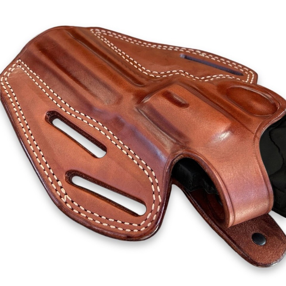 Leather Pancake Holster Fits Colt King Cobra Target 357 Mag 6-Shot 4.25 ...