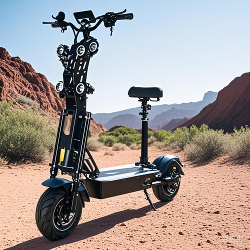 2*5000W Foldable Dual Motor Strong Power Electric Scooter 72V/40AH Fast ...