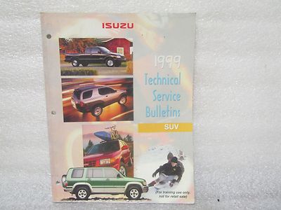 1999 ISUZU TECHNICAL SERVICE BULLETINS SUV | eBay