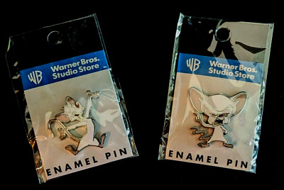 Vintage Warner Bros. Studio Store Enamel Pins Both Pinky & the Brain ...