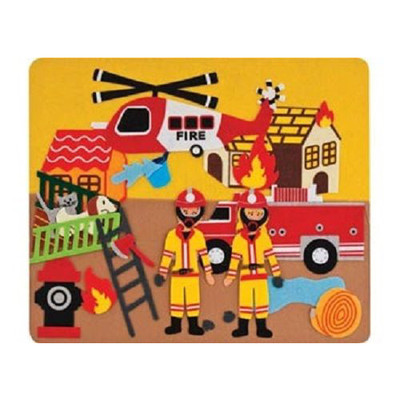 Fire Engine Story Board Felt Creations - Felt Board Fireman Station ...