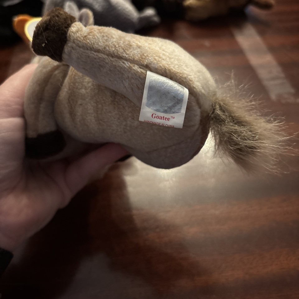 Rare TY Beanie Baby Goatee the Goat New With Tags, Tag Errors 1998/1999 ...