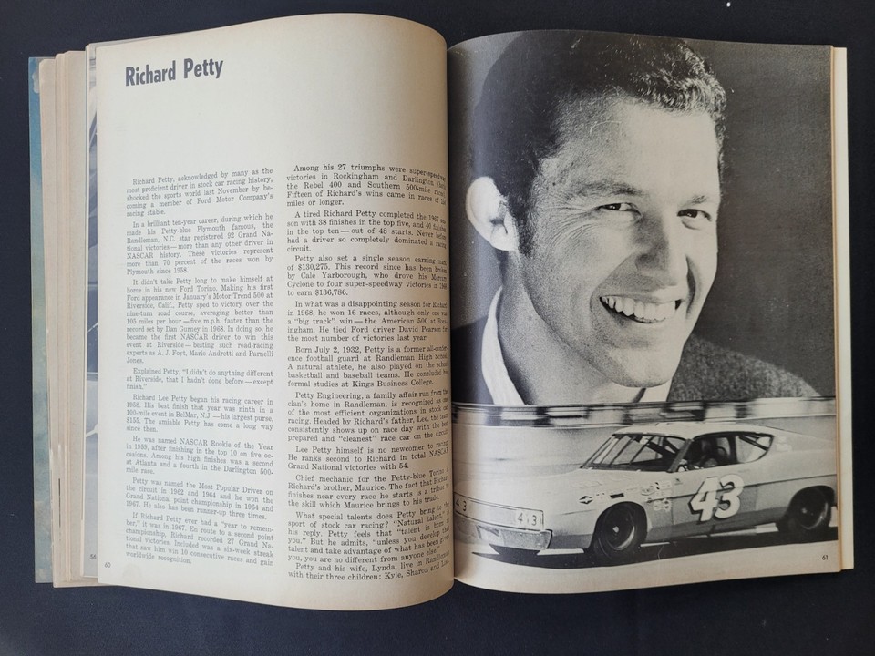 1969 NASCAR Inaugural Michigan Motor State 500 Program, Cale Yarborough ...
