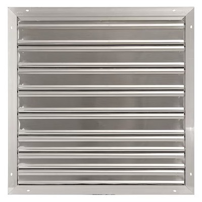 Dayton 30 in 33"H-W 5.75"L Alu Wall Backdraft Dampr, 30-1/2 in x 30-1/2 ...