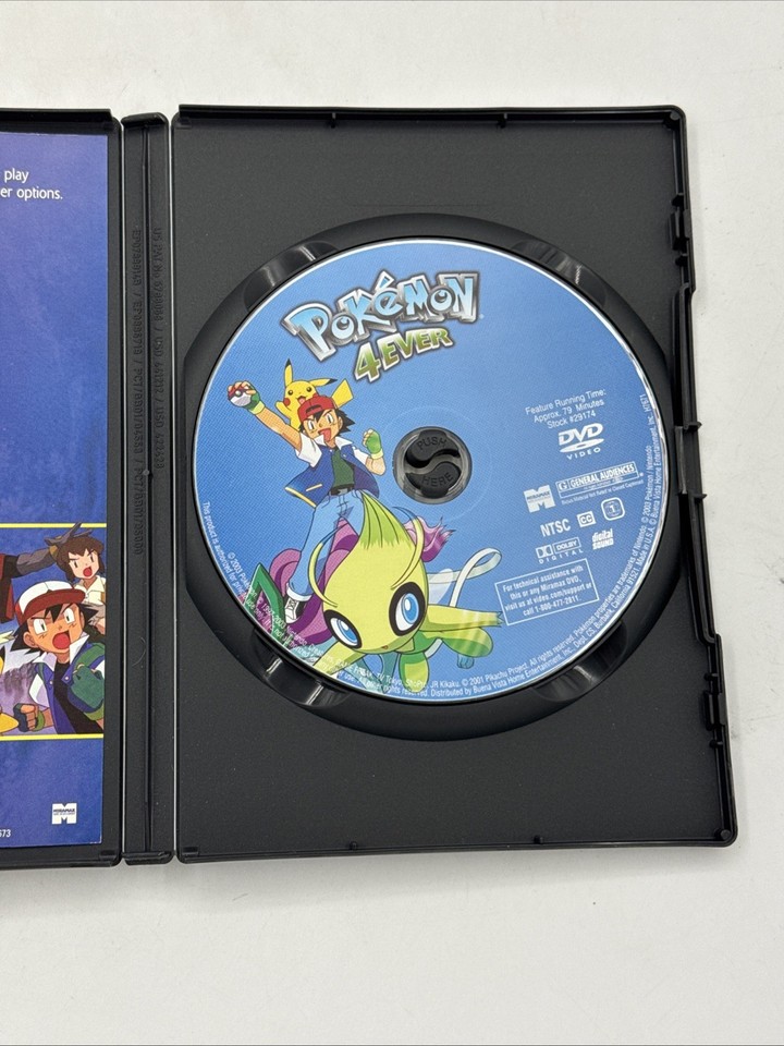 Pokemon 4Ever (DVD, 2003) with Insert Anime Celebi & Suicune | eBay