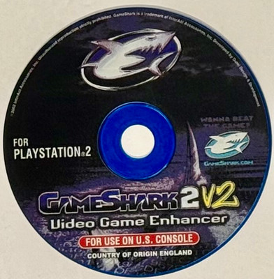Gameshark 2 V2 Video Game Enhancer PS2 Sony PlayStation 2 - Disc Only ...