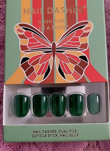 RED ASPEN Haight- Ashbury Ayana Nail Dashes 24 Pop On Green NIB | eBay