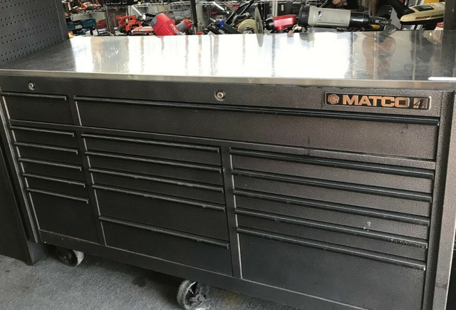 Matco Tools 4s Toolbox 4325R Stainless Steel Top W/ Side Locker for ...