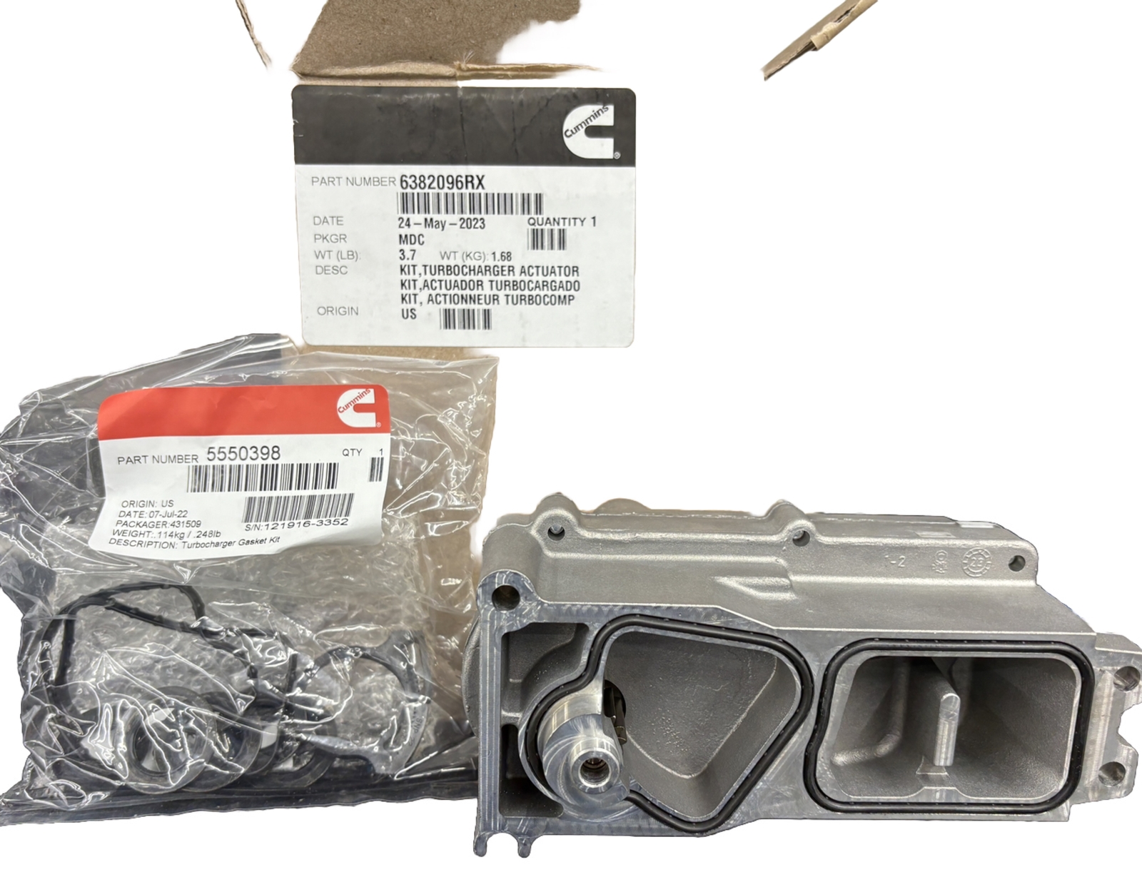 Genuine Cummins 6382096RX OEM HOLSET Turbocharger Actuator 6.7 6382096 ...