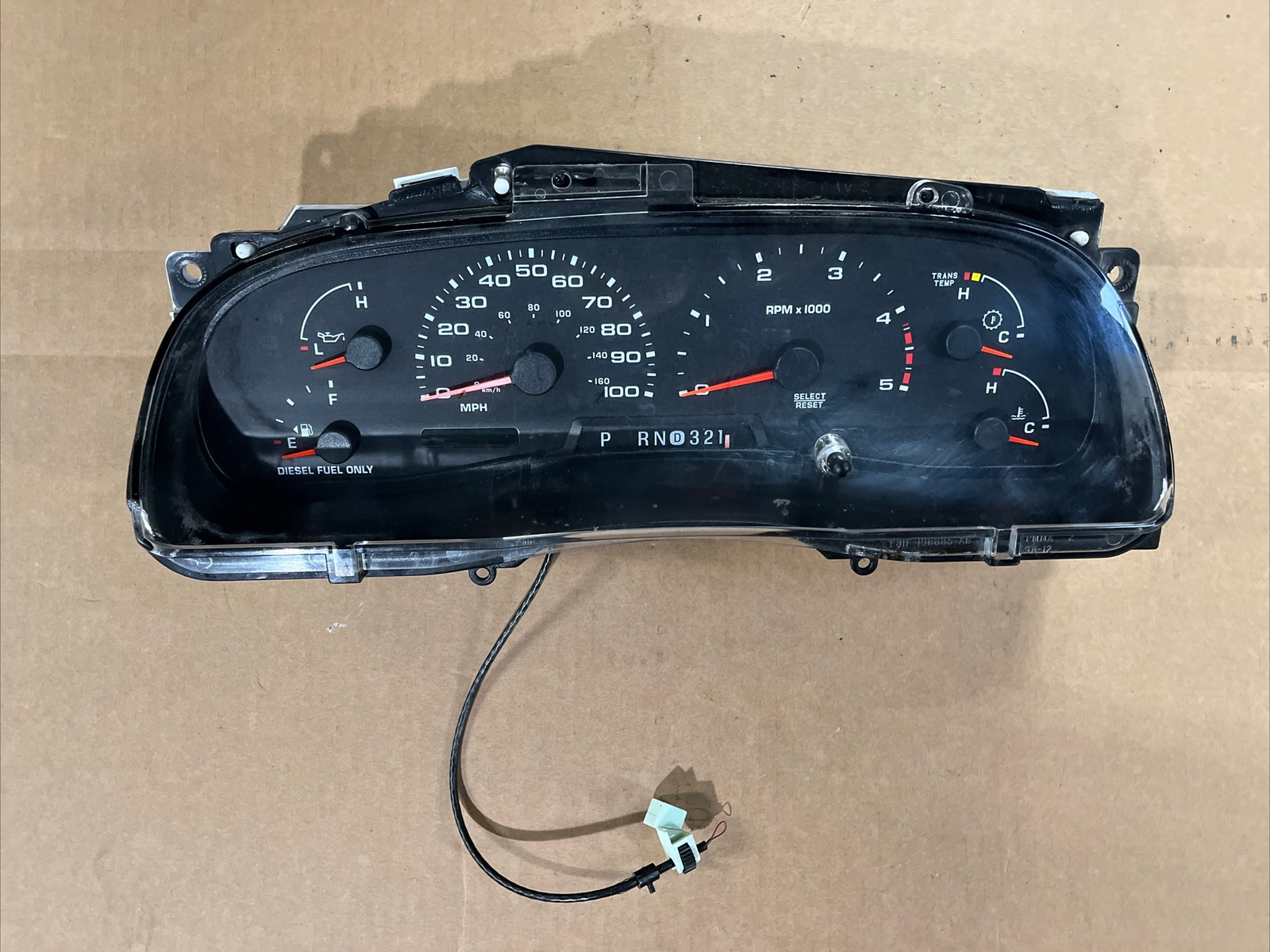 2003-04 Ford F250 F350 Diesel Excursion Speedometer Instrument Cluster ...